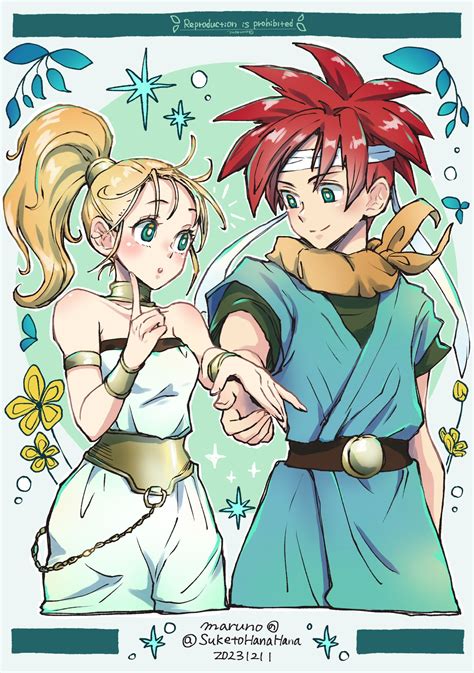 Crono And Marle Chrono Trigger Drawn By Maruno Danbooru