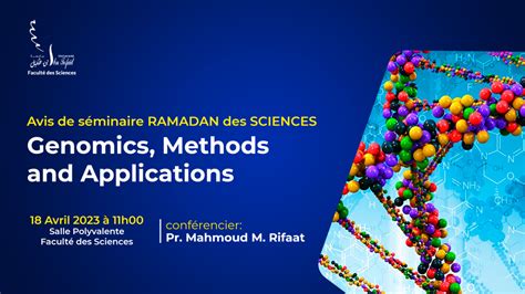 Avis De Séminaire Ramadan Des Sciences Genomics Methods And