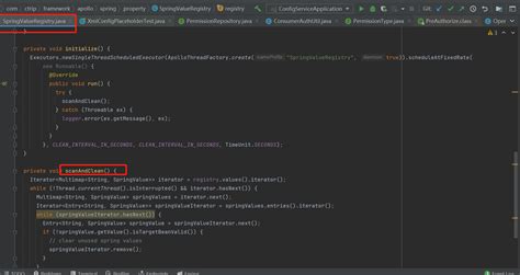 Springvalueregistry类scanandclean方法中的springvaluegetvalue