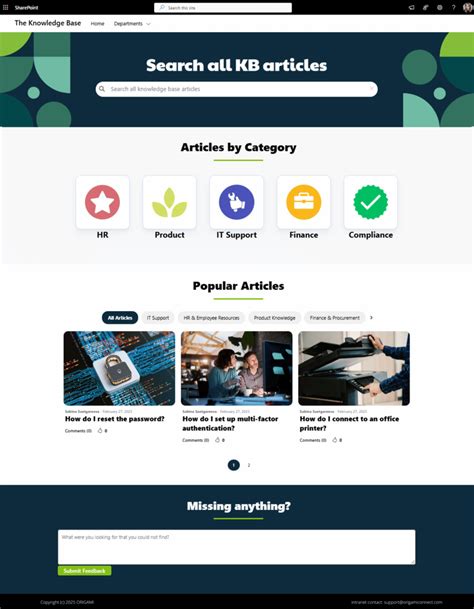 Sharepoint Knowledge Base Top Examples And Best Practices — Origami