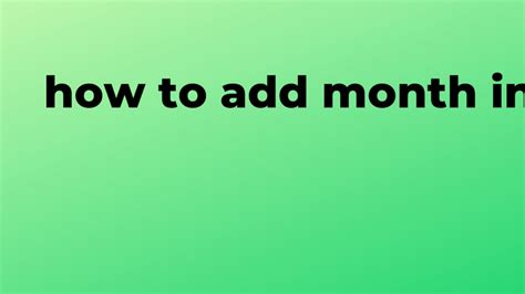 Solved How To Add Month In Update In Sql Sourcetrail