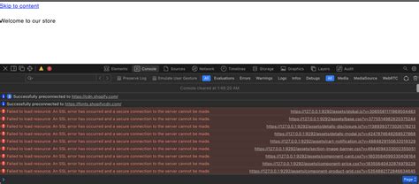 shopify theme serve doesn t work under safari · issue 1470 · shopify