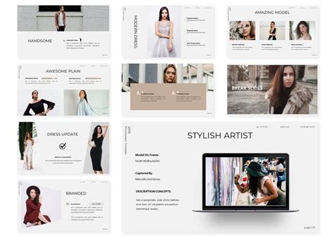modeling powerpoint template incl model and beautiful envato
