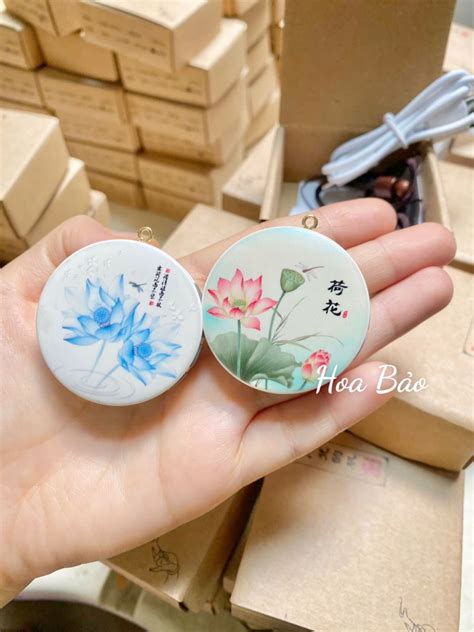 Máy Niệm Phật Mini Sen Tròn MẪu MỚi Gắn Thẻ Nhớ Bluetooth Hoa BẢo