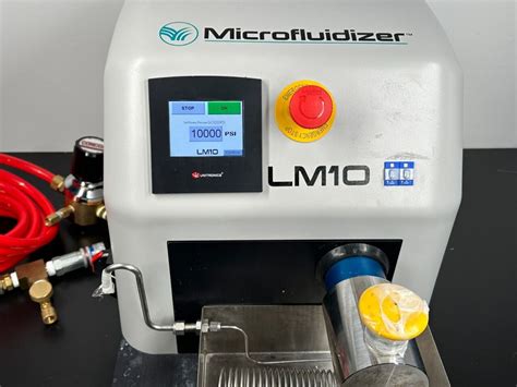Used Microfluidics Lm10 Microfluidizer Lab Homogenizer High Shear Fluid Processor Lab General