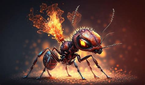 Premium Ai Image Fire Ant