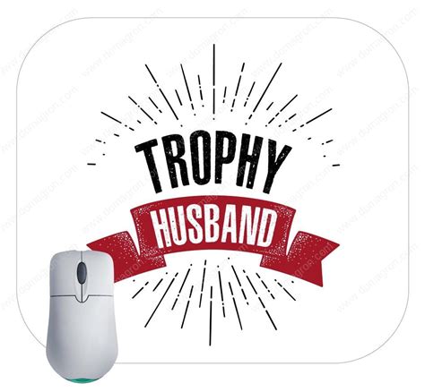 Trophy Husband Mouse Pad Domagron