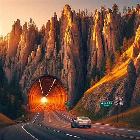 도로가 통과하는 터널 도로가 통과하는 터널 통로를 향상시키는 질감이 있는 벽과 은은한 조명을 선보입니다 도로 배경 일러스트 및 사진 무료 다운로드 Pngtree