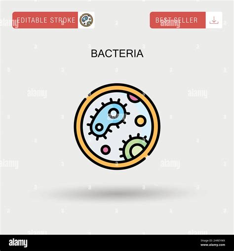 Bacteria Simple Vector Icon Stock Vector Image And Art Alamy