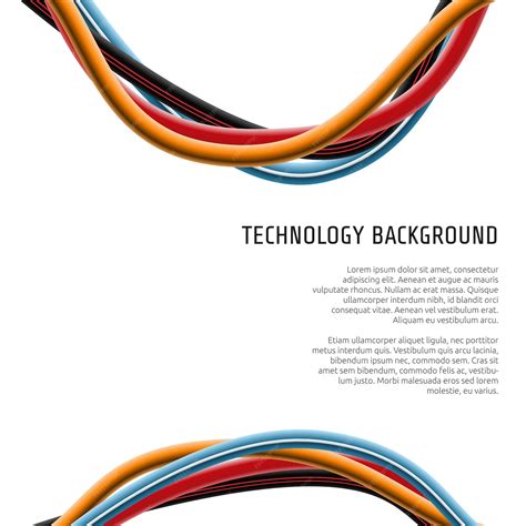 Premium Vector Abstract Colorful Wire Background Vector Illustration