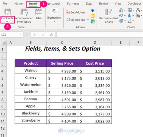 how to calculate difference between two columns in pivot table design