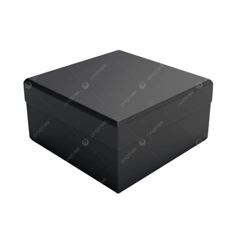 현실적인 검은 패키지 상자 격리 투명 배경 현실적인 블랙 패키지 상자 외딴 Png 일러스트 및 이미지 에 대한 무료