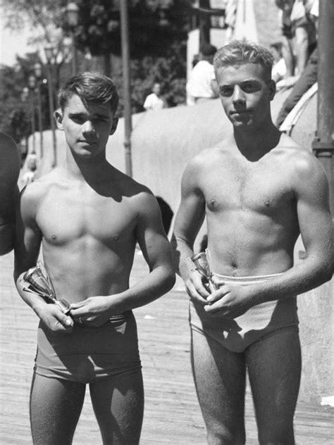 Vintage Sports Art Black And White Swim Meet Photo Print Retro Style