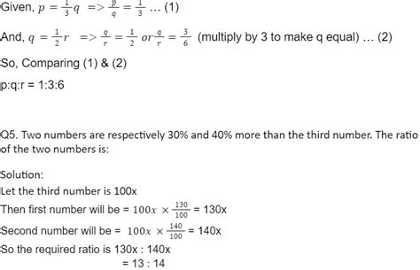Ratio And Proportion Definition Formula Questions