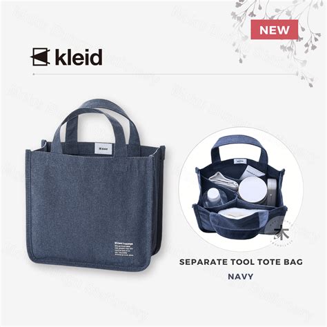 Kleid Carry Case Separate Tool Tote Bag Navy Moku Bungu Stationery