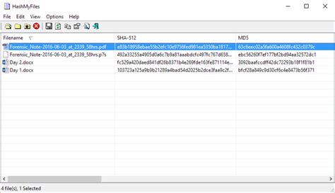 Generate SHA Hash Forensic Notes Software