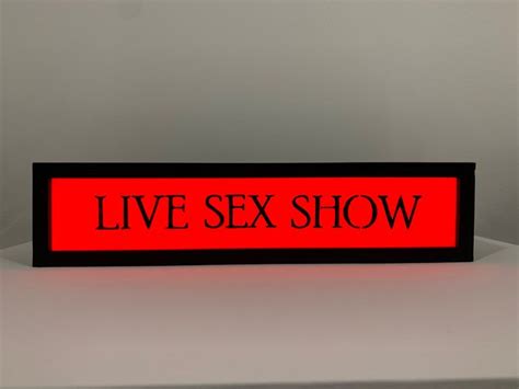 Live Sex Show Enseigne Lumineuse 1 Bois Catawiki