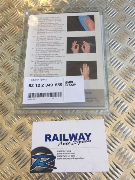 New Oem Bmw Black Sapphire Metallic Paint Strip Code 475 B95a Railway