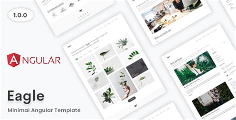 Eagle Minimal Portfolio Angular Template By Codebucks Codecanyon