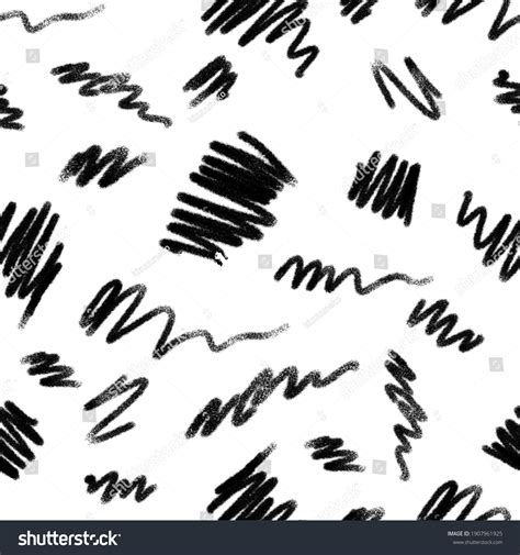 Seamless Vector Pattern Hand Drawn Scrawl Stock Vector Royalty Free