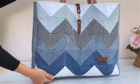 Transform Denim Scraps Into A Stunning Patchwork Tote Bag Ultimate Upcycling Guide