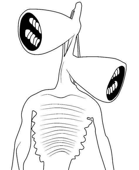Siren Head 4 Coloring Page Download Print Or Color Online For Free