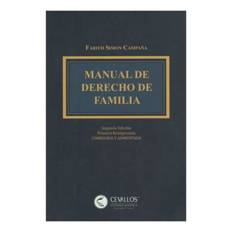 Libro Manual De Derecho De Familia