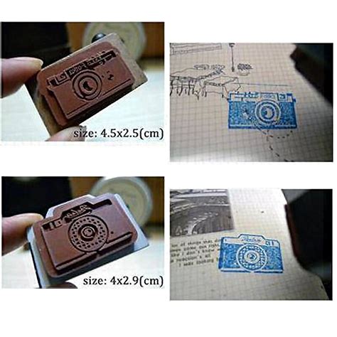 1 Pcspack Red Green Wooden Clear Stamp Ancient Ca Grandado