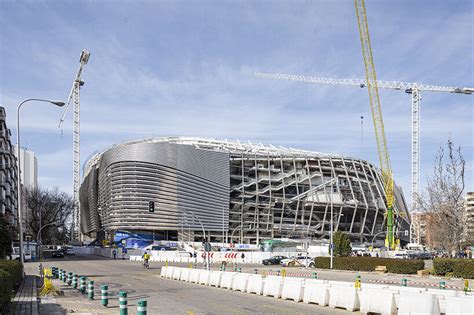 Construction Progress Of Real Madrids Santiago Bernabeu Stadium