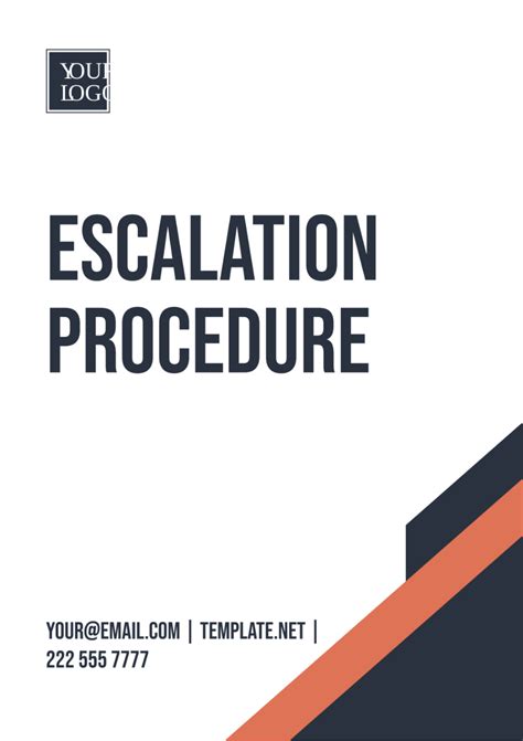 Free Escalation Procedure Template To Edit Online