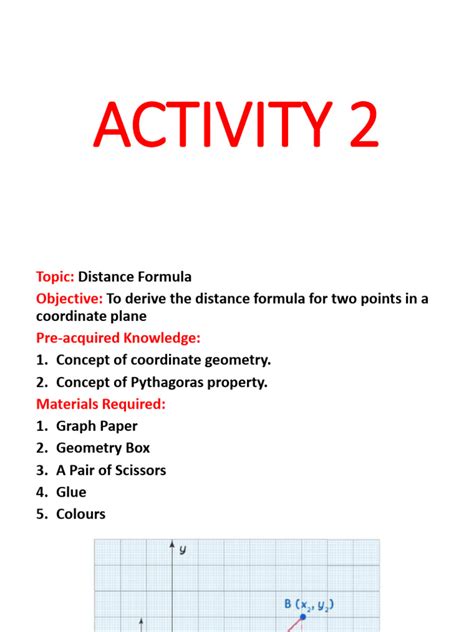 2 Distance Formula Activity Class 10 Pdf