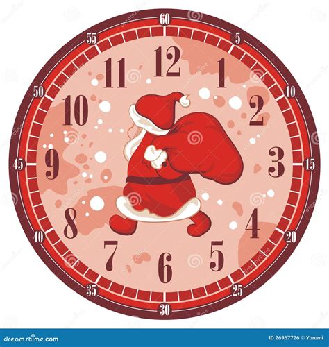 Christmas Clock Face Stock Illustrations 919 Christmas Clock Face Stock Illustrations Vectors