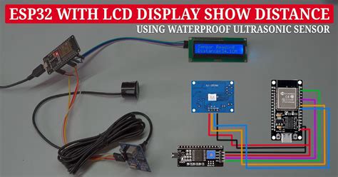 measure distance using a waterproof ultrasonic sensor with esp32 and