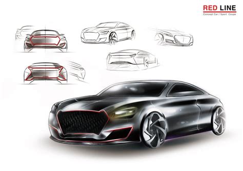 자동차디자인 포토샵 Cs6 레드라인 컨셉카 스포츠 쿠페 자동차디자인 네이버 블로그