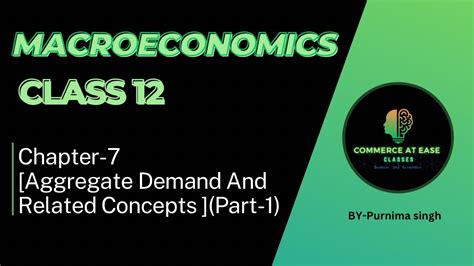 Aggregate Demand And Related Conceptsclass 12chapter 7 Macroeconomics Detailed Video Part 1
