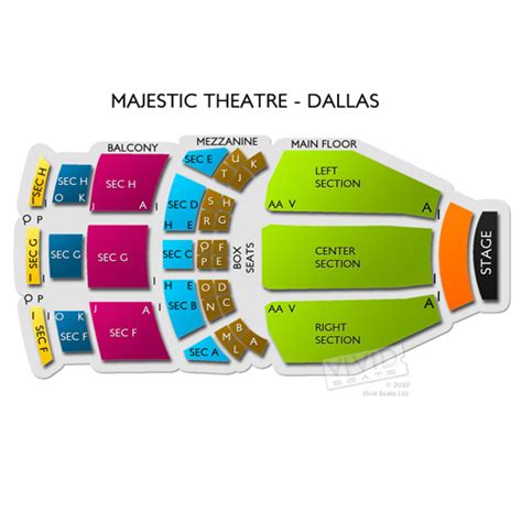 Majestic Seating Chart San