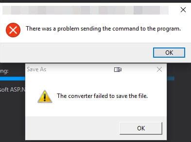 How To Fix Converter Failed To Save File With Excel