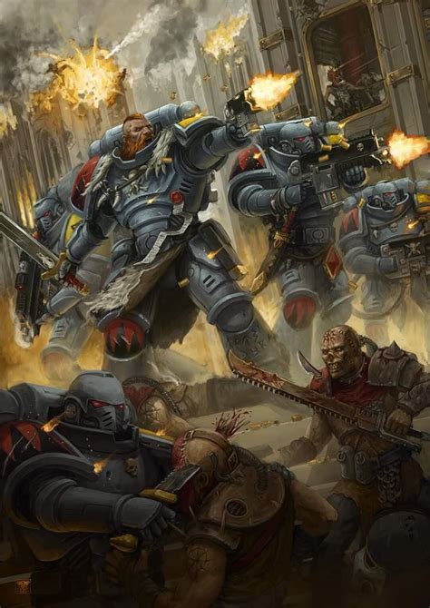 Pin By Cal Gal On Scifi Fantasy Art Inspiration Warhammer 40k Space Wolves Space Wolves