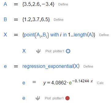Regression Exponential