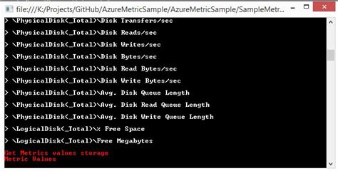Github Liarjoazuremetricsample Vm Metrics Using Azure Insights Rest Api