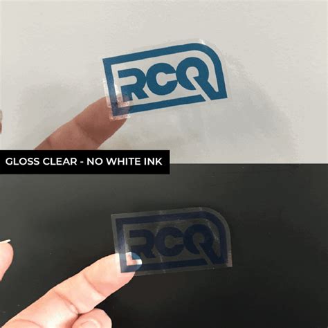 Clear Vinyl Custom Shape Stickers Stickerman Australia