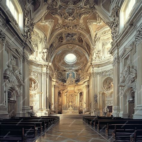 The Beautiful Baroque Design Of The Church Of San Carlo Alle Quattro