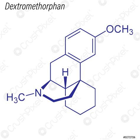 Skeletal Formula Of Dextromethorphan Drug Chemical Molecule Stock Vector 3272726 Crushpixel