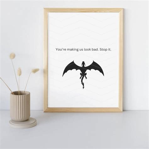 Fourth Wing Poster A3 Poster Digital Poster Book Tog Wall Art