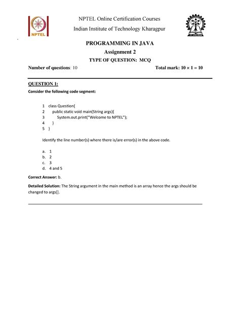 Week 02 Assignment Updated Indian Institute Of Technology Kharagpur