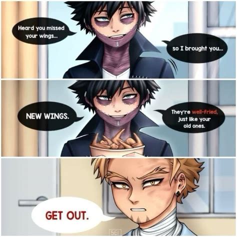 Dabi X Hawks Fanart Mha Hawks X Deku