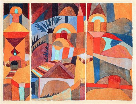 Temple Gardens 1920 By Paul Klee Public Domain Painting Iron Man