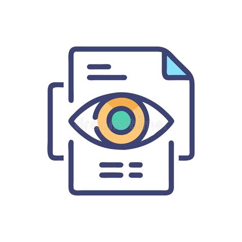 Optical Character Recognition Technology Icon Stock Image