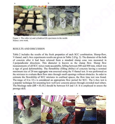Self Compacting Concrete Scc Mix Under The Slump Flow Diameter A Download Scientific