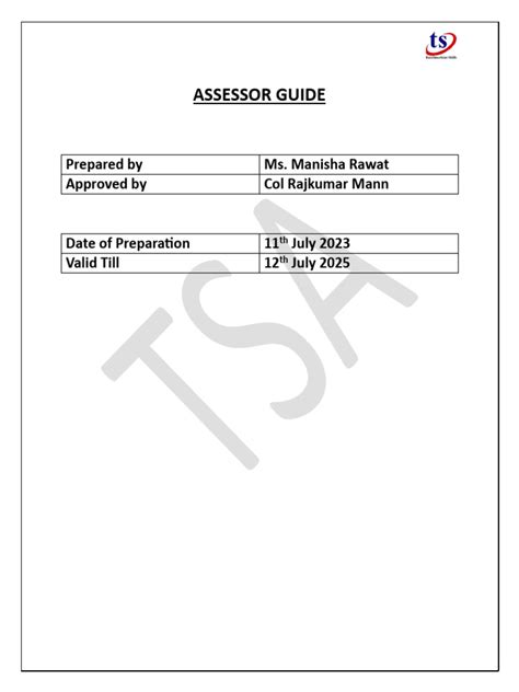 Assessor Guide Pdf Educational Assessment Multiple Choice